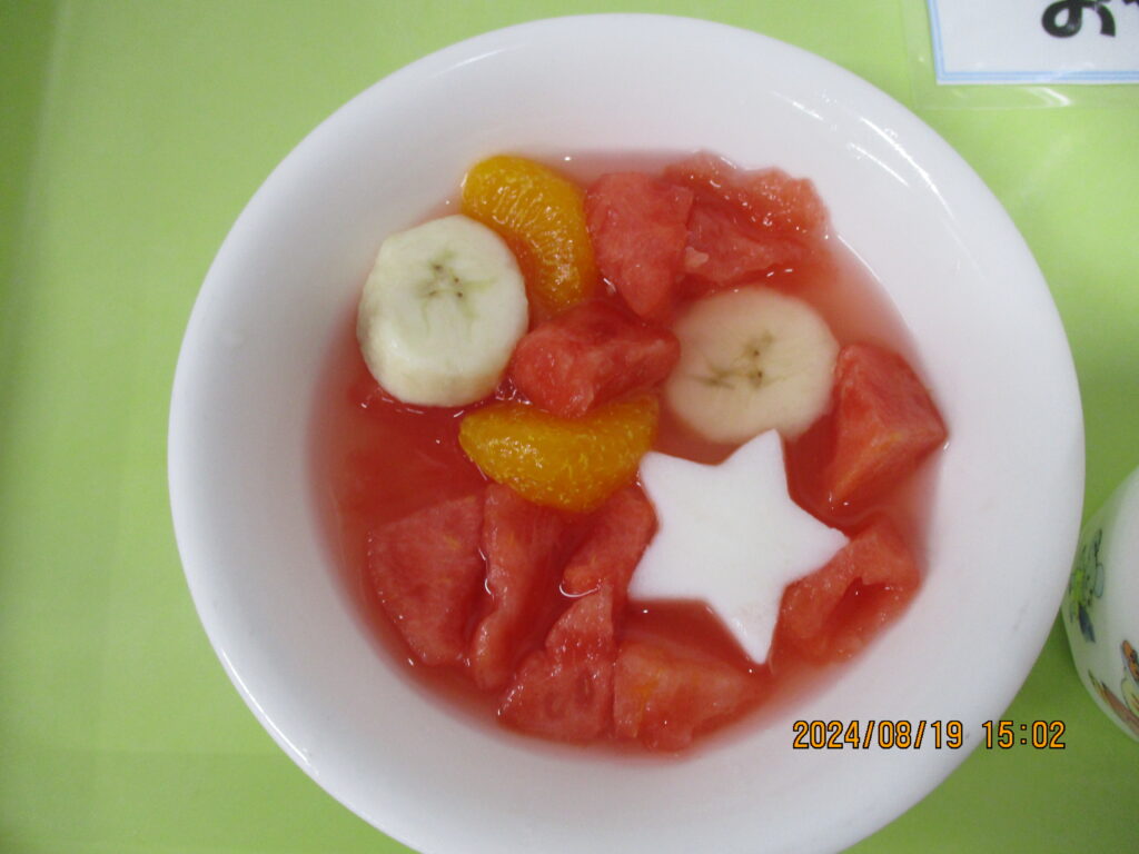 ⁂8月お誕生会メニュー | アソシエブログ